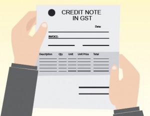 Credit Notes in GST-Adjustment of tax liability