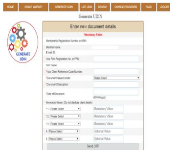 ICAI introduces UDIN to be generated for documents-certificates issued ...