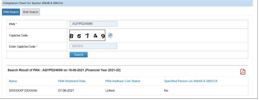 Step by Step Guide for checking non filer status for higher TDS rate