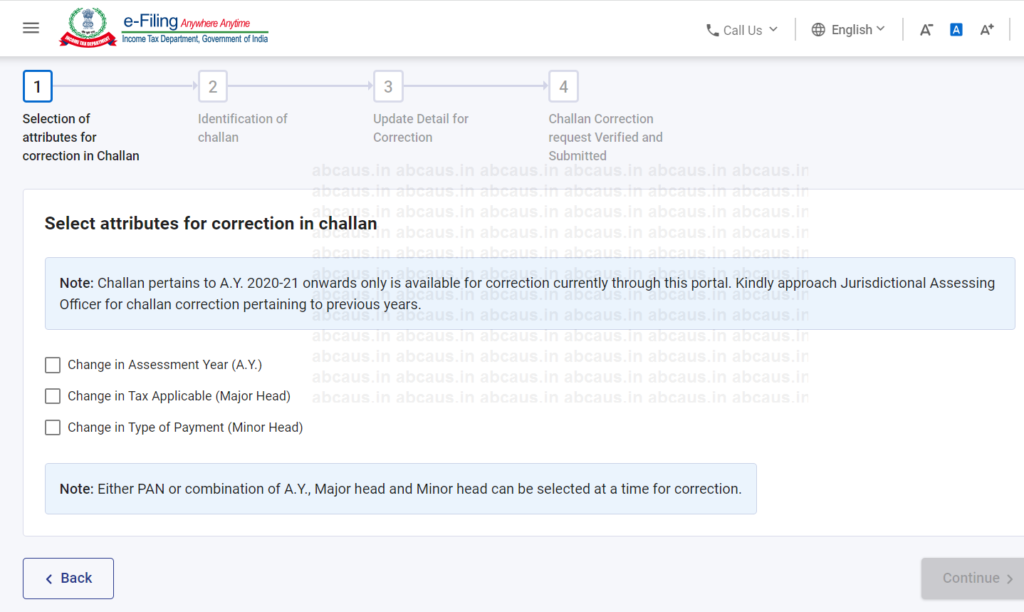 Facility of income tax challan correction launched at e-filing portal